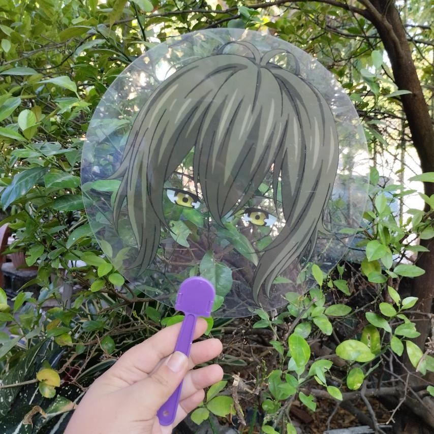 Anime Girl Hand Fan, Hobbies & Toys, Toys & Games on Carousell