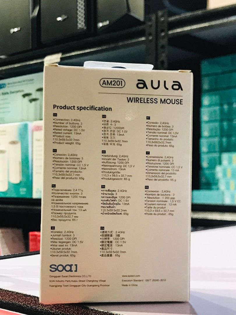 Aula AM201 Wireless Mouse USB Black, Computers & Tech, Parts ...