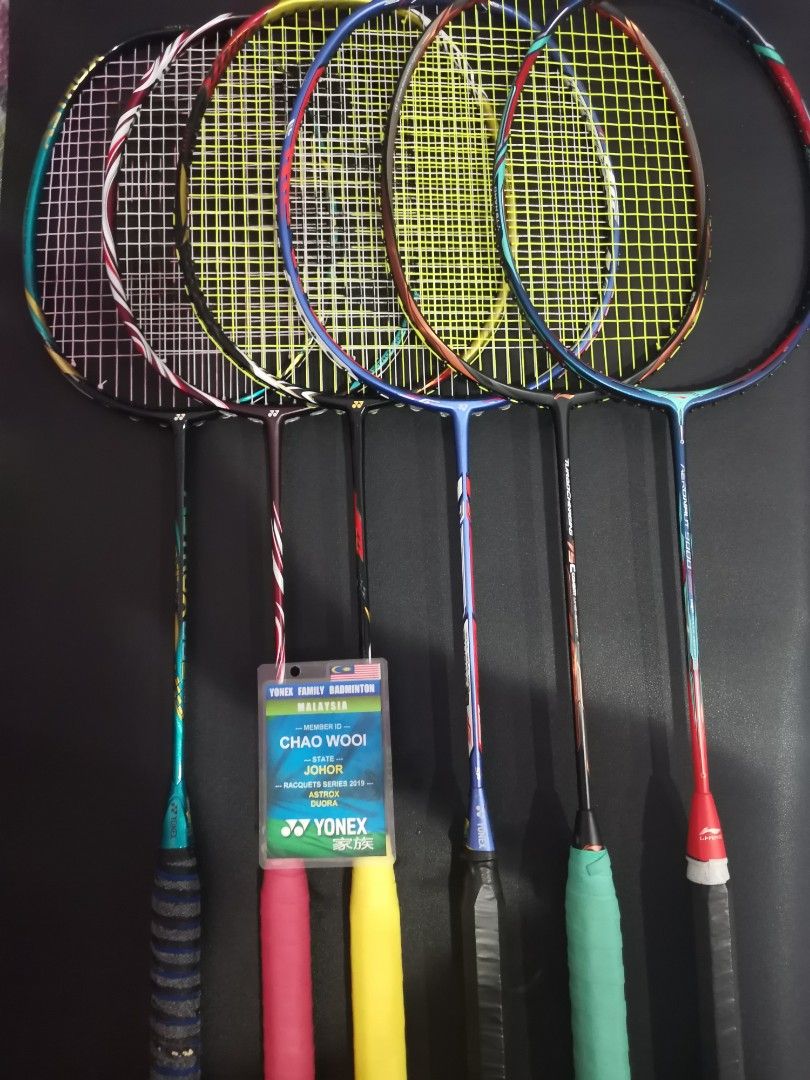 Badminton yonex lining Victor, Sports Equipment, Sports & Games, Racket ...