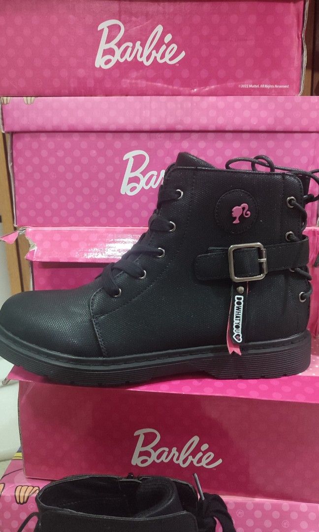 Barbie boots, Babies & Kids, Babies & Kids Fashion on Carousell