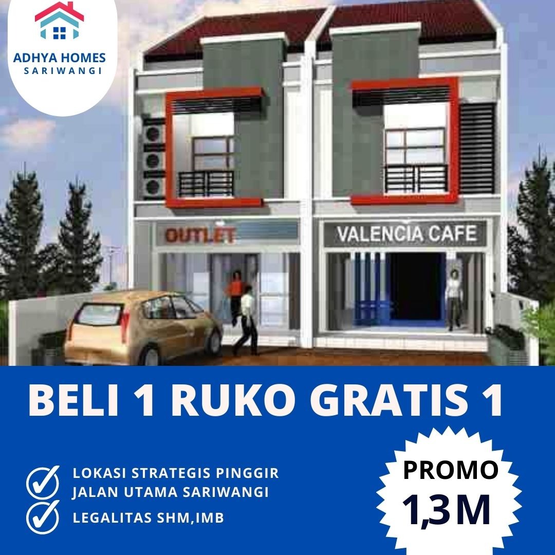 BELI RUKO GRATIS RUKO , RUMAH RUKO PINGGIR JALAN SARIWANGI, Properti ...