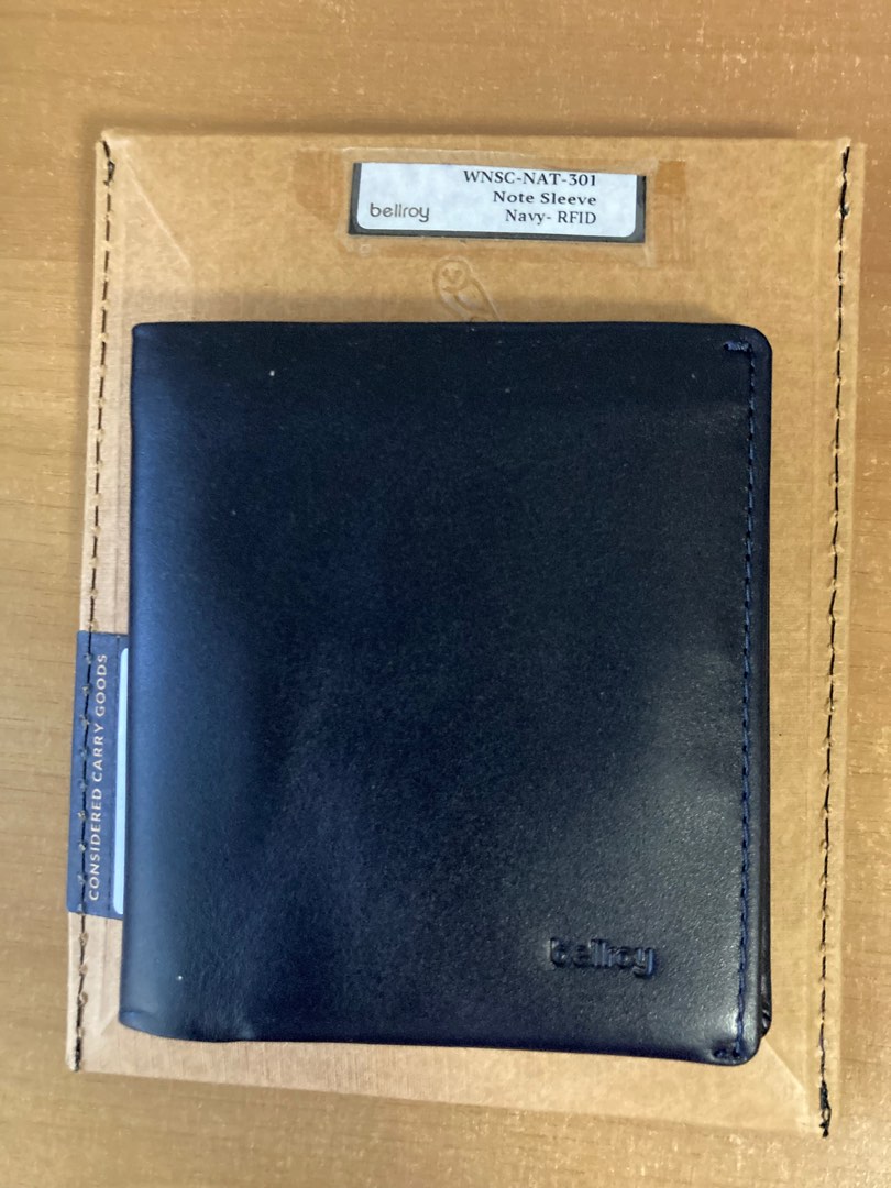 Bellroy note sleeve RFID Navy color, Men's Fashion, Watches ...