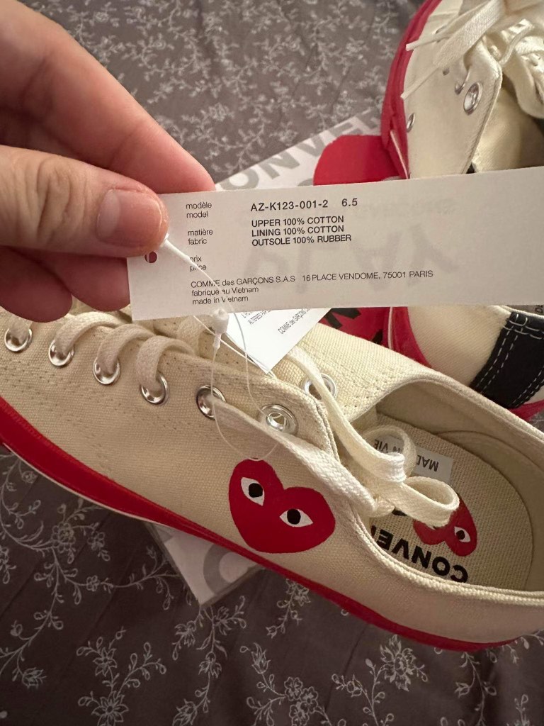 CONVERSE CDG LOW BNEW ORIGINAL on Carousell