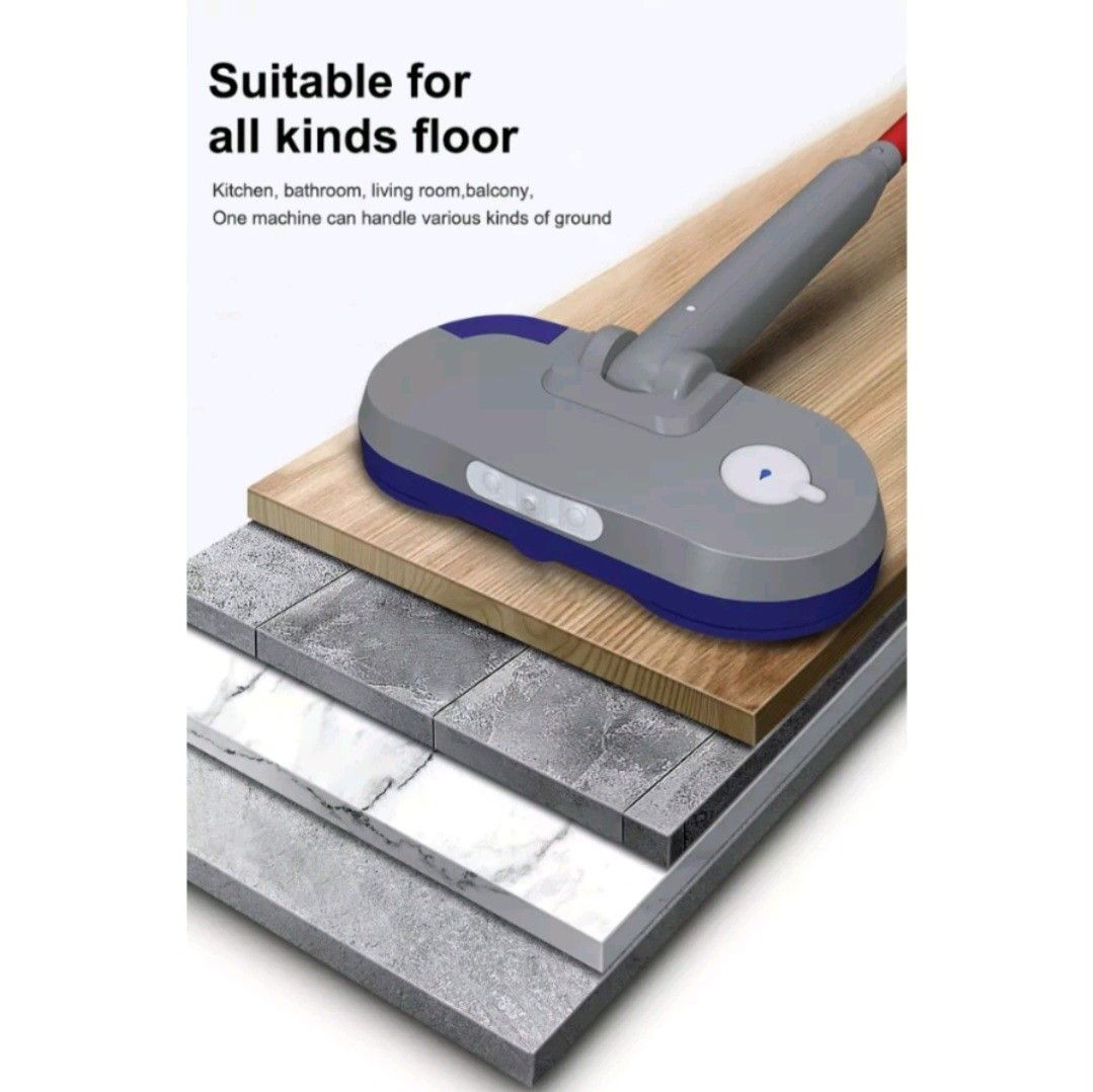 BOBOT Smart Handy Cordless Electric MOP Floor Mopping Machine LED Light ...