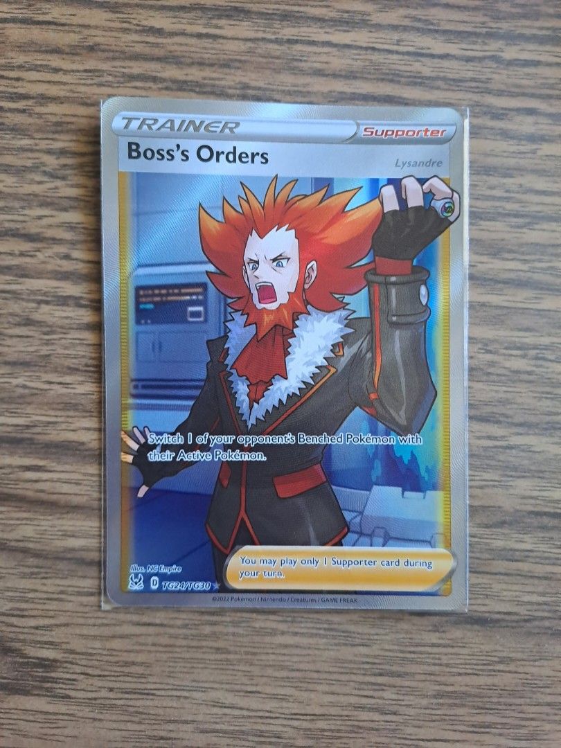 Boss's Order FA Full Art Trainer Pokemon Card, Hobbies & Toys, Toys ...