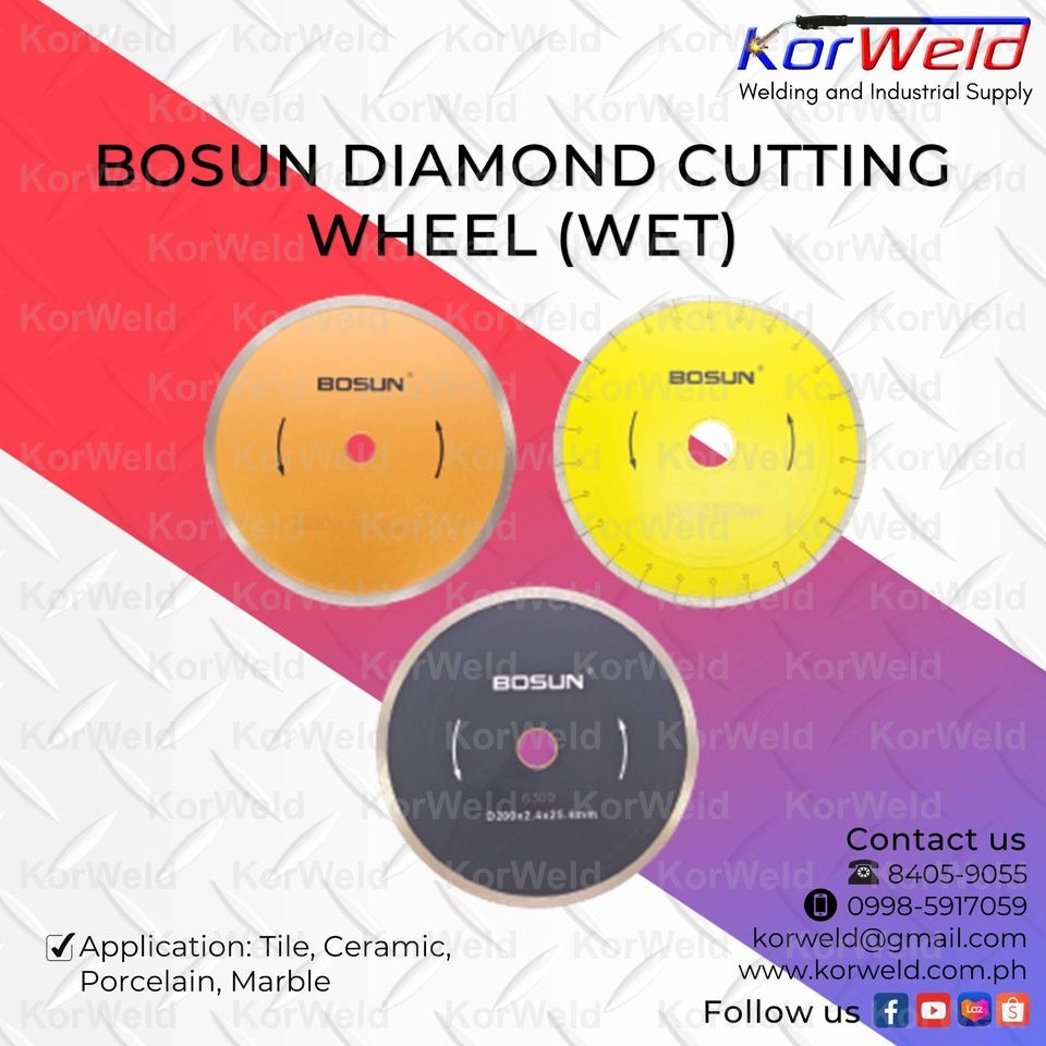 Bosun Diamond Cutting Wheel (WET), Commercial & Industrial ...