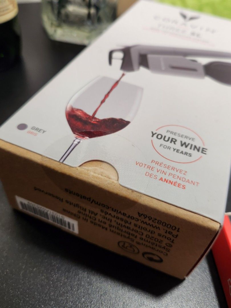 Brand new Coravin Three SL plus 3 argon capsules, TV & Home Appliances ...