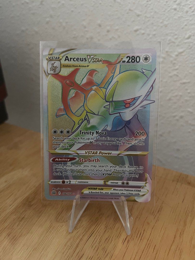 Brilliant Star - Arceus Vstar ( Rainbow ), Hobbies & Toys, Toys & Games ...