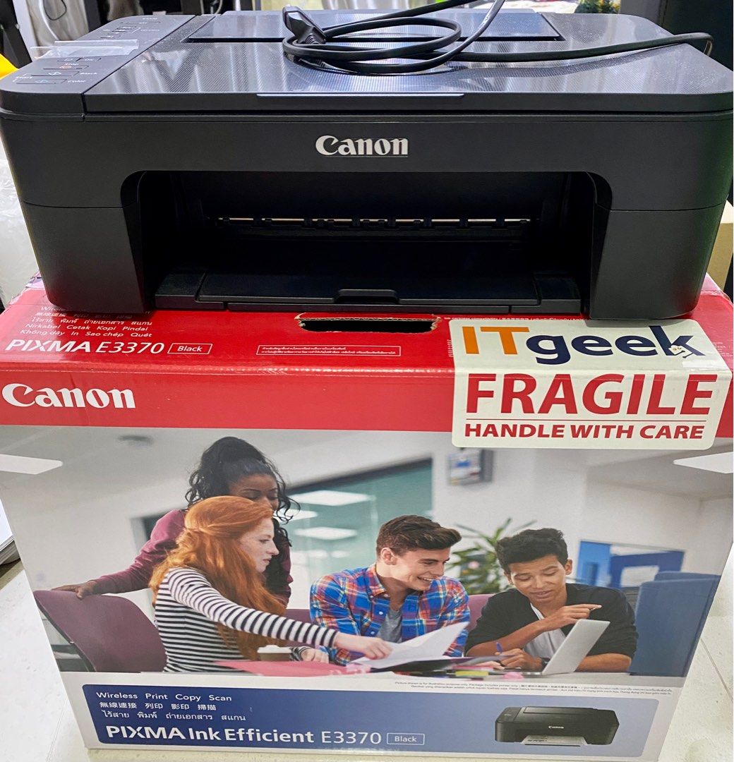 Only Today ! Canon Printer PIXMA E3370 comes A4 papers, Computers ...