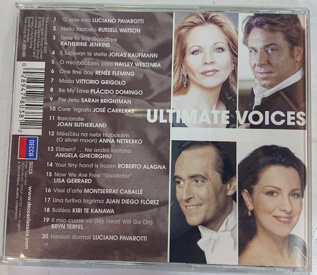 Cd Ultimate voices, 興趣及遊戲, 音樂樂器 & 配件, 音樂與媒體 - CD 及 DVD - Carousell