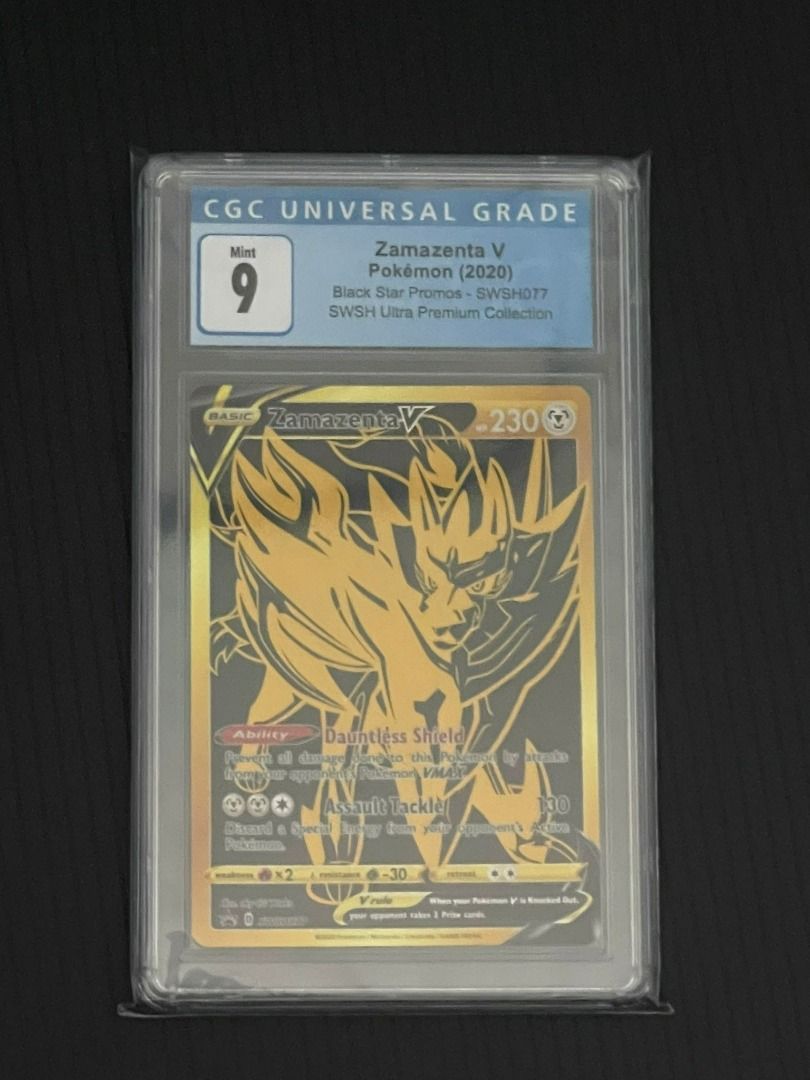 CGC 9 Zamazenta V Gold Pokemon, Hobbies & Toys, Toys & Games on Carousell