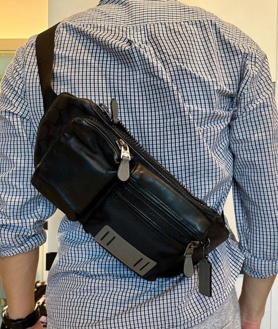 Coach Sling and Rider Belt Bag In Signature Canvas, Luxury, Bags ...