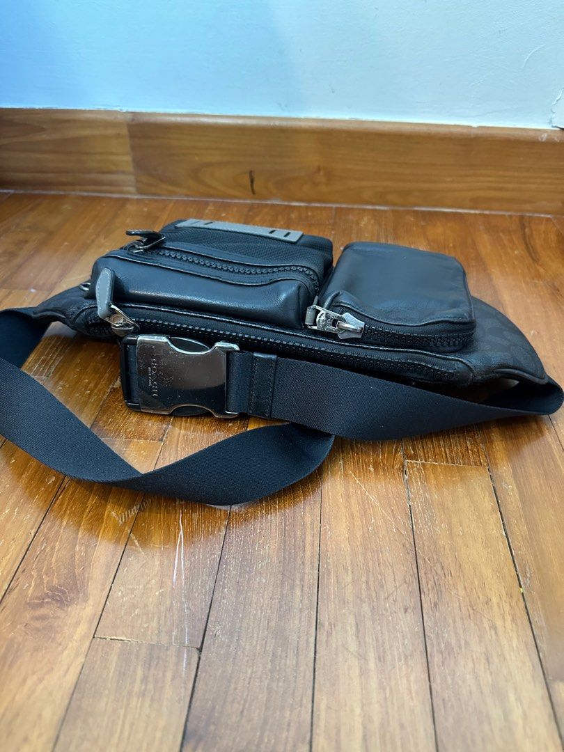 Coach Sling and Rider Belt Bag In Signature Canvas, Luxury, Bags ...