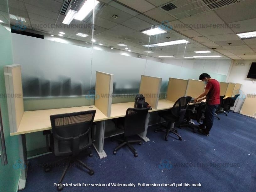CUSTOMIZED MODULAR WORK STATION OFFICE PARTITION / CUBICLE on Carousell