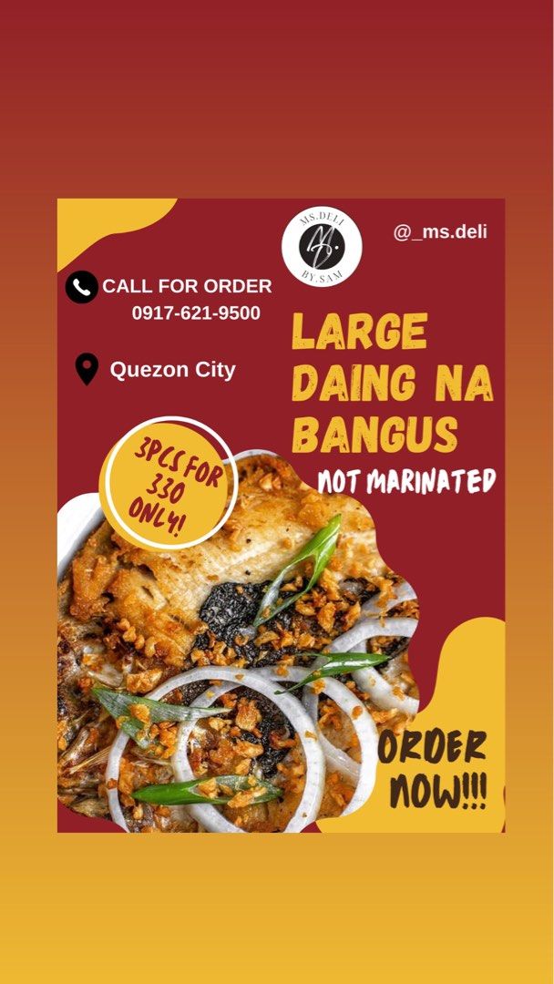 Daing na Bangus, Food & Drinks, Chilled & Frozen Food on Carousell