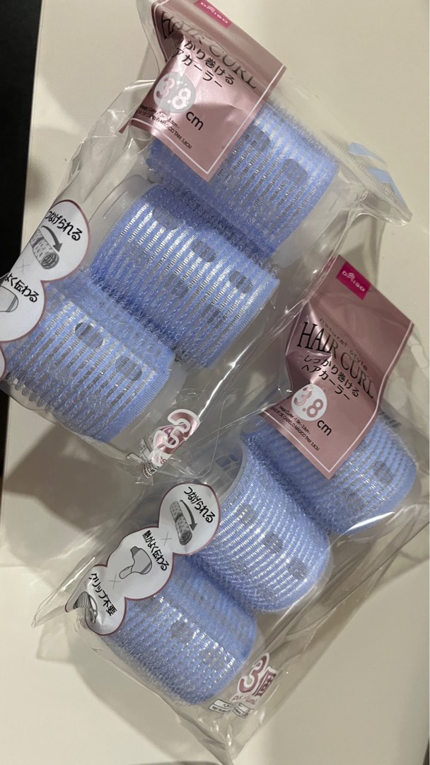 Daiso Hair Curl 3.8cm (2 packs), Women's Fashion, Watches & Accessories ...