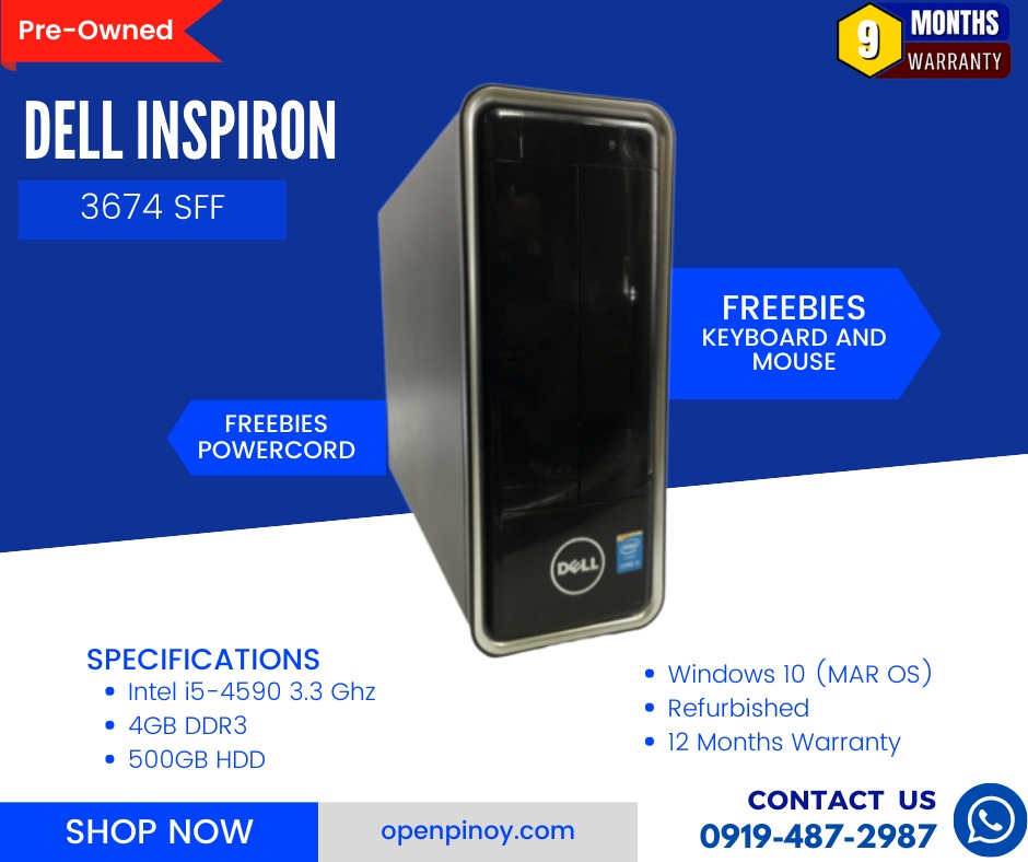 Dell Inspiron 3674 SFF, Computers & Tech, Desktops on Carousell