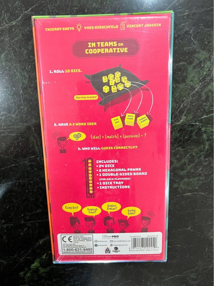 Dice: the game where words get a bit dicey board game party game ...