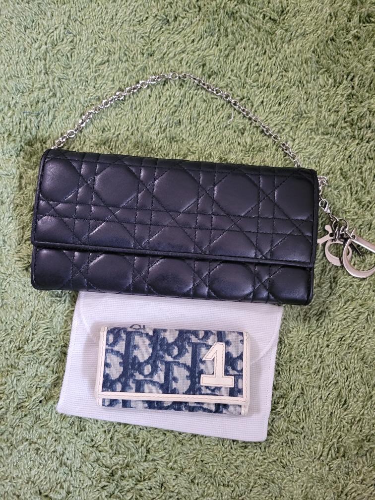 Dior Wallet on Chain & Key Case, Luxury, Bags & Wallets on Carousell