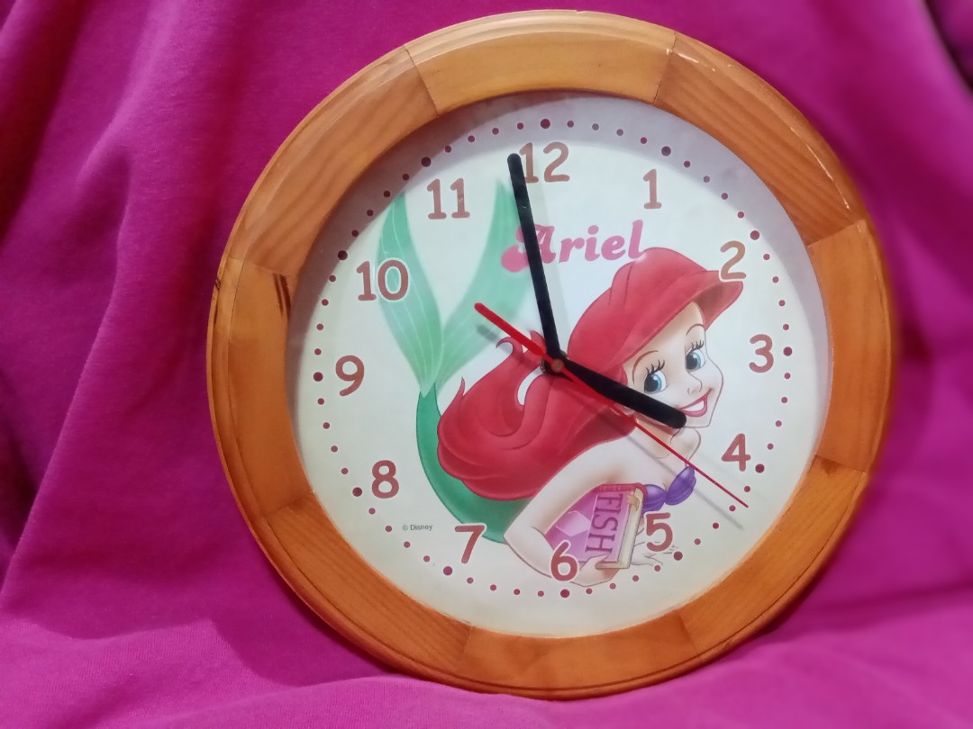 DISNEY LITTLE MERMAID ARIEL WALL CLOCK on Carousell