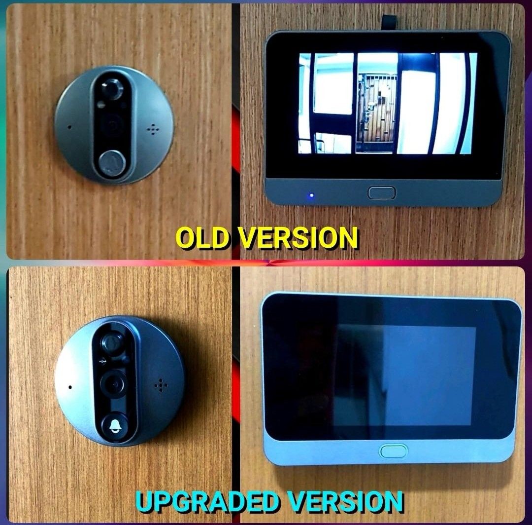 Door Camera Peephole intercom Viewer doorbell WiFi, Furniture & Home ...