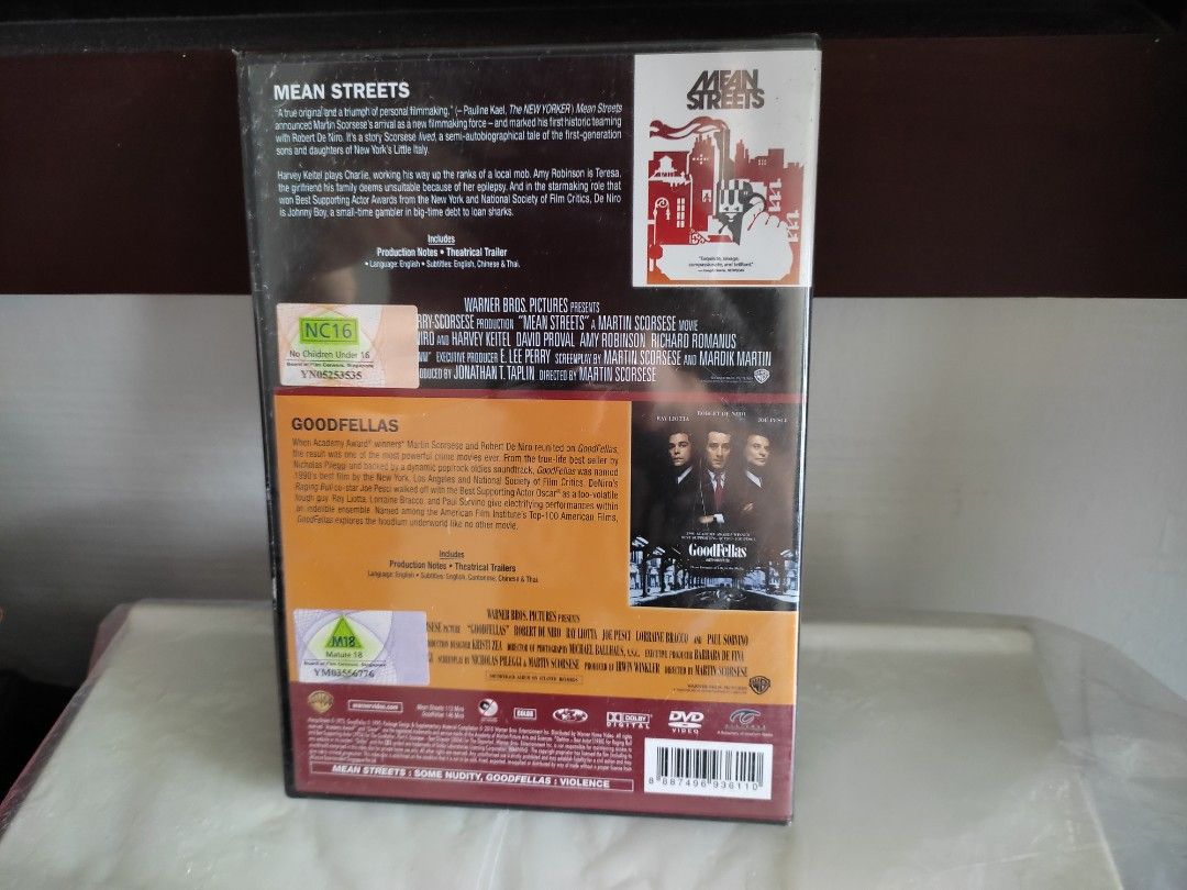 English movie DVD #13..Mean Streets..Good fellas..From hell.. Edward ...