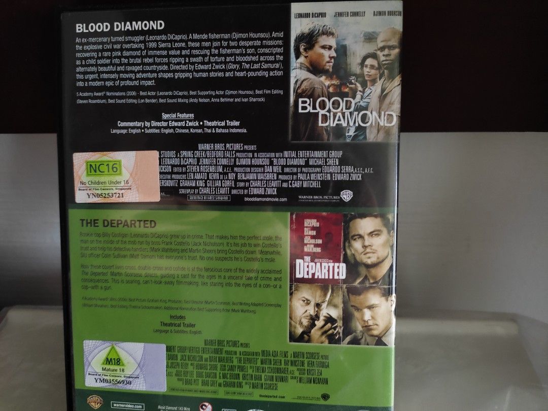 English movie DVD #13..Mean Streets..Good fellas..From hell.. Edward ...
