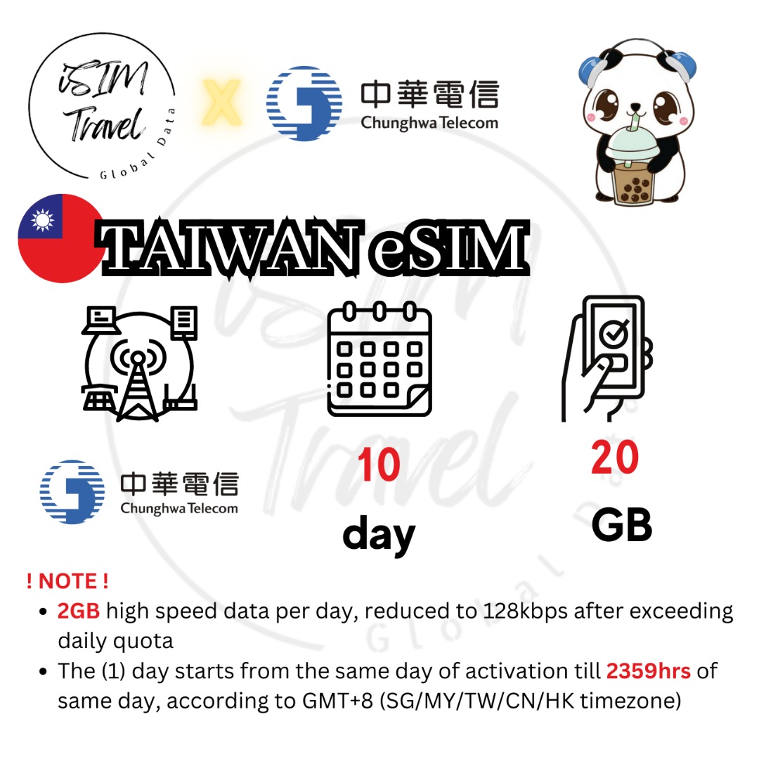 eSIM Taiwan - 10 Days Unlimited - 2GB high speed daily, Mobile Phones & Gadgets, Mobile & Gadget ...