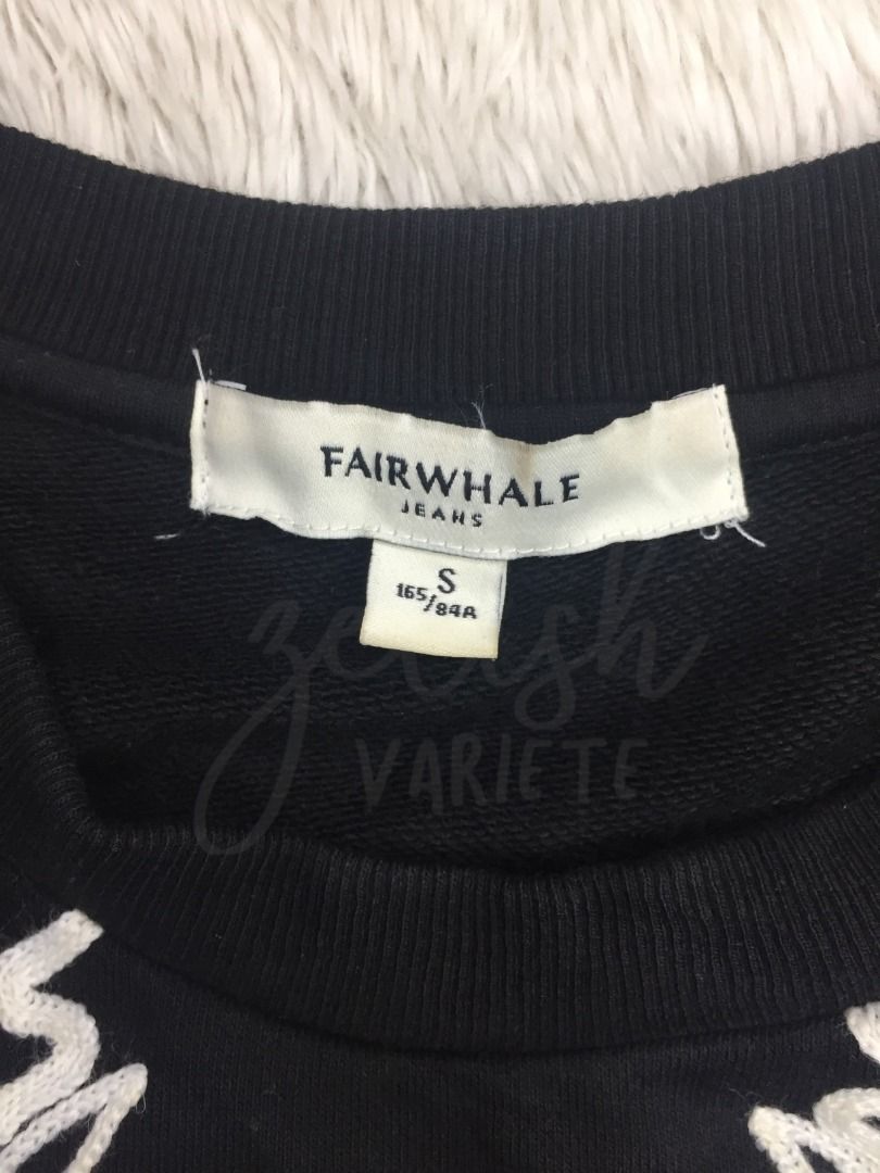 FAIRWHALE JEANS (thrifted) | Black Thick with Crochet Stitch ...
