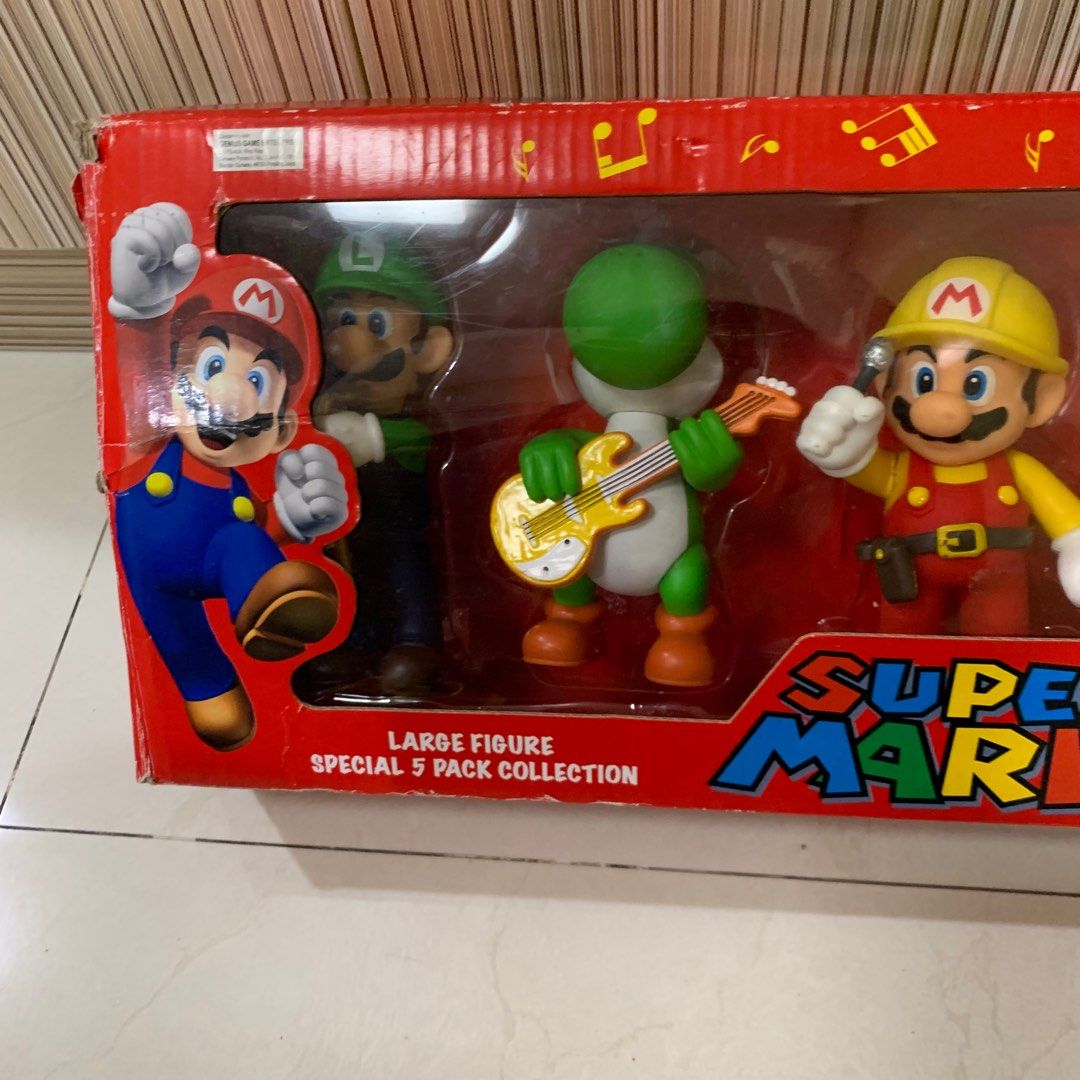Figurin mario/action figure mario/mainan anak mario/topper mario/main ...