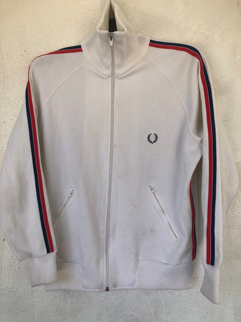 VTG 80s Green Tag Fred Perry Tracktop, Men's Fashion, Tops & Sets ...