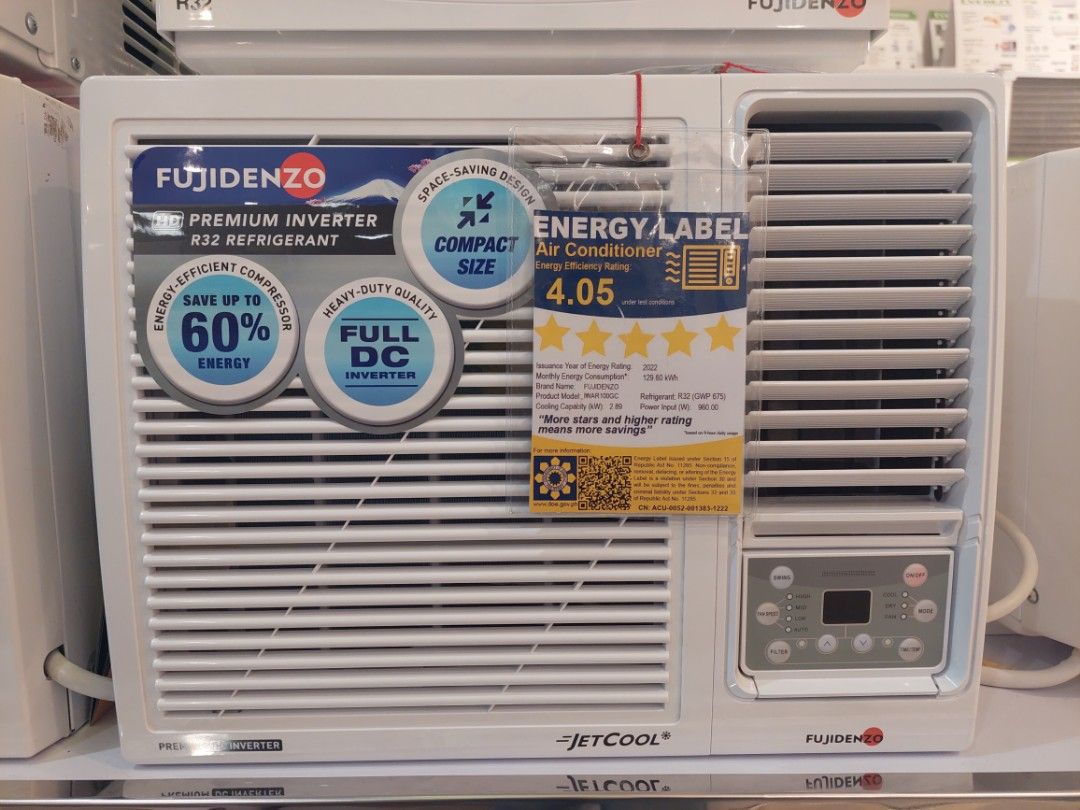 FUJIDENZO WINDOW TYPE REMOTE , MANUAL , PORTABLE NON INVERTER/FULL DC ...
