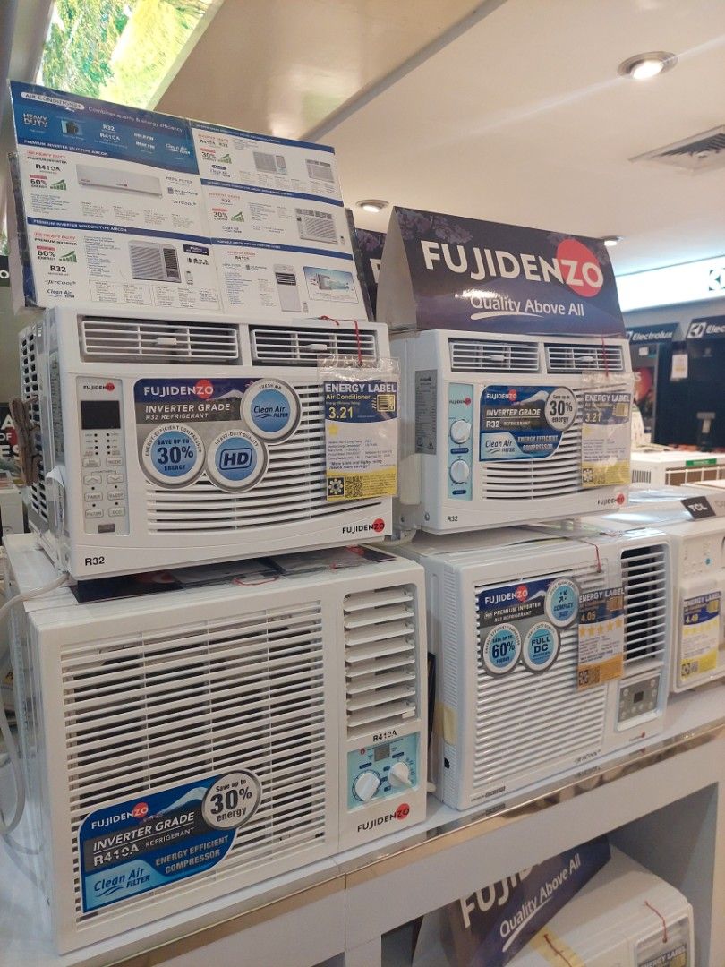 FUJIDENZO WINDOW TYPE REMOTE , MANUAL , PORTABLE NON INVERTER/FULL DC ...