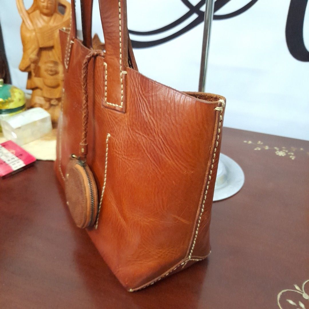 Genten amano leather bag L12xH9, Women's Fashion, Bags & Wallets, Tote Bags on Carousell