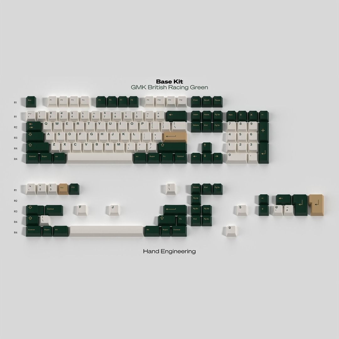 GMK British Racing Green Base Kit + Novelties (BNIB Sealed), Computers ...