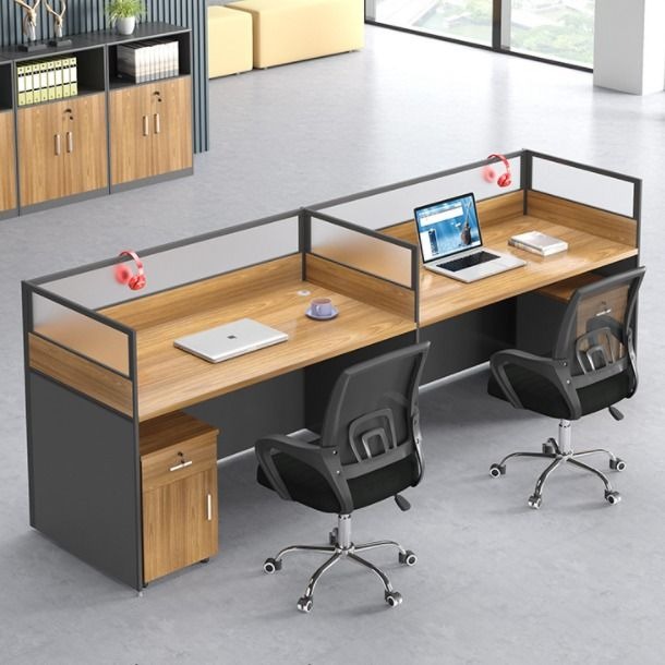 H103 Executive Workstation w high partition, with/without pedestal ...