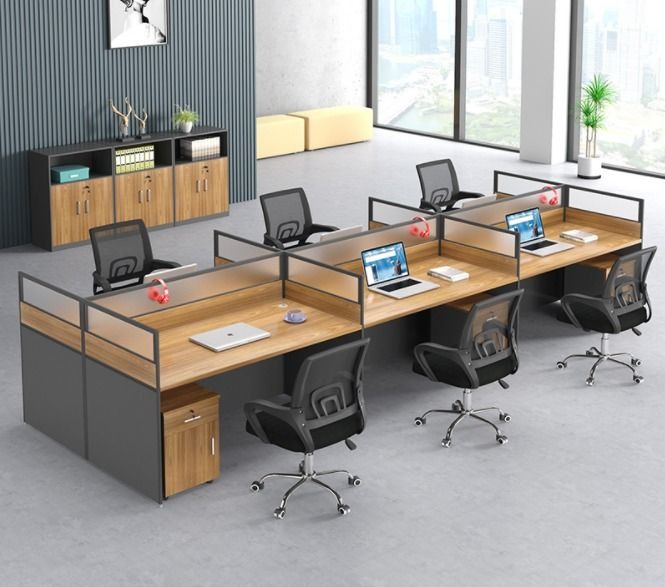 H106 Executive Workstation w high partition, with/without pedestal ...