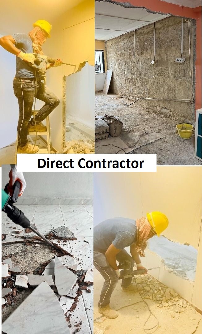 Hacking, Demolition & Disposal Direct Contractor Tiles & Solid Wall of ...