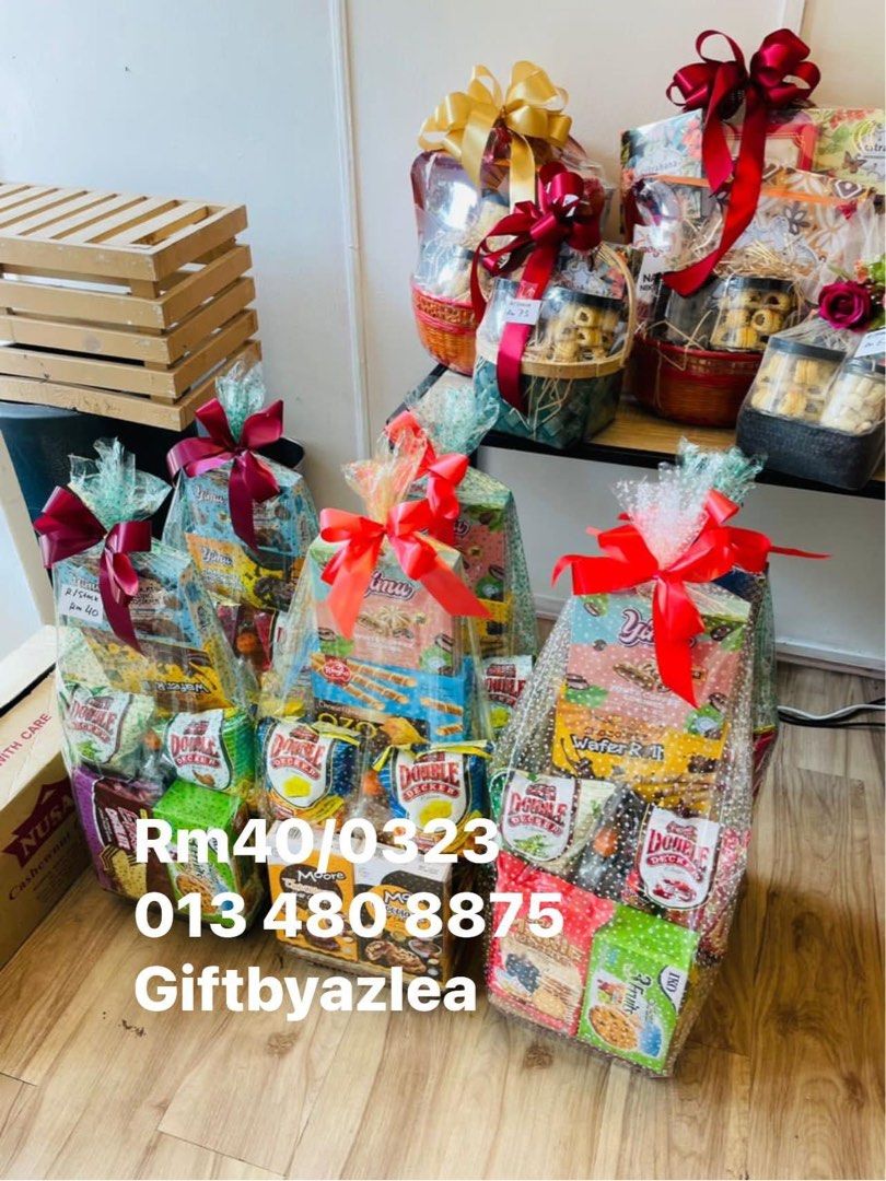 Hamper makanan dan minuman ready stock, Food & Drinks, Gift Baskets ...