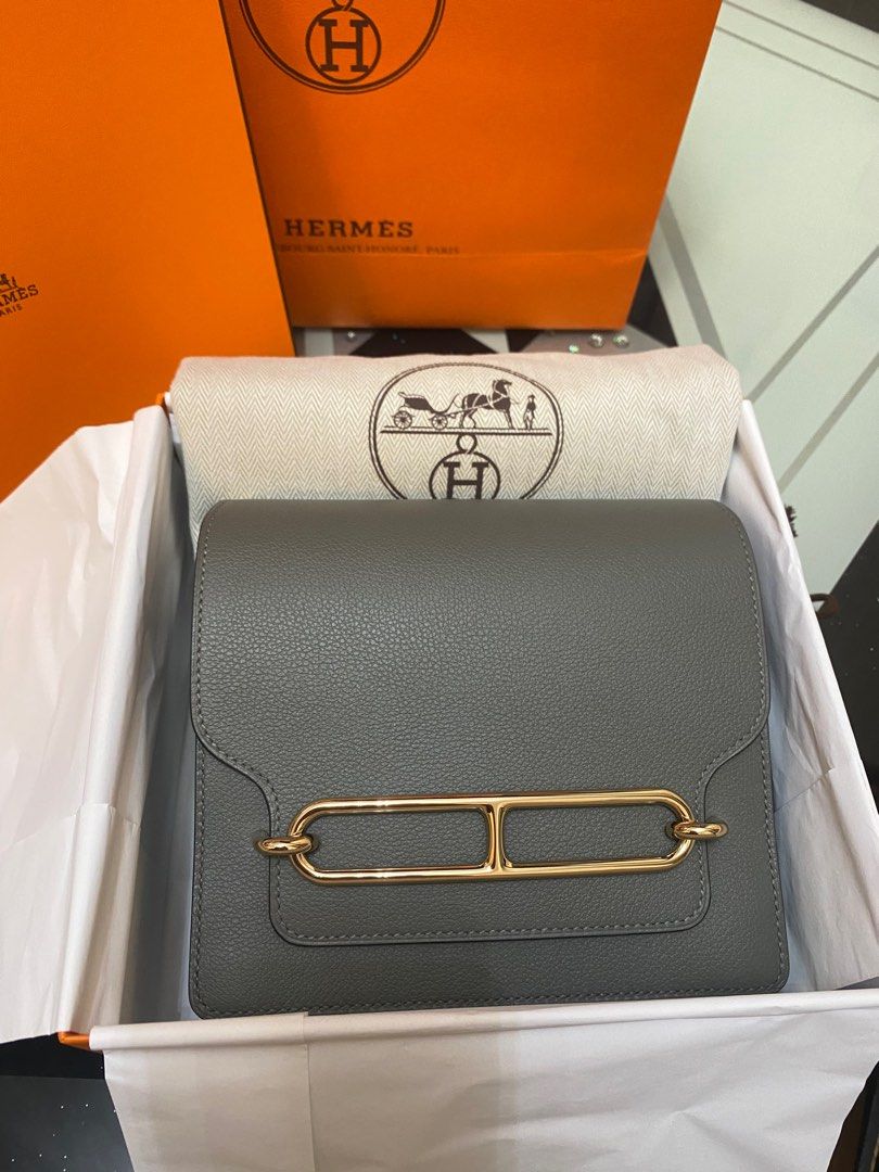 Hermes Mini Roulis , Evercolour Learher , OL Gris Meyer Colour , Stamp ...