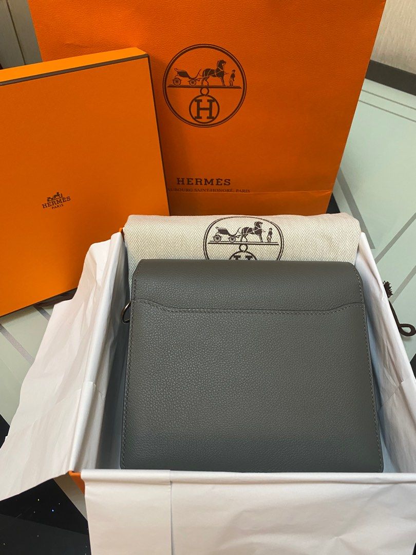 Hermes Mini Roulis , Evercolour Learher , OL Gris Meyer Colour , Stamp ...
