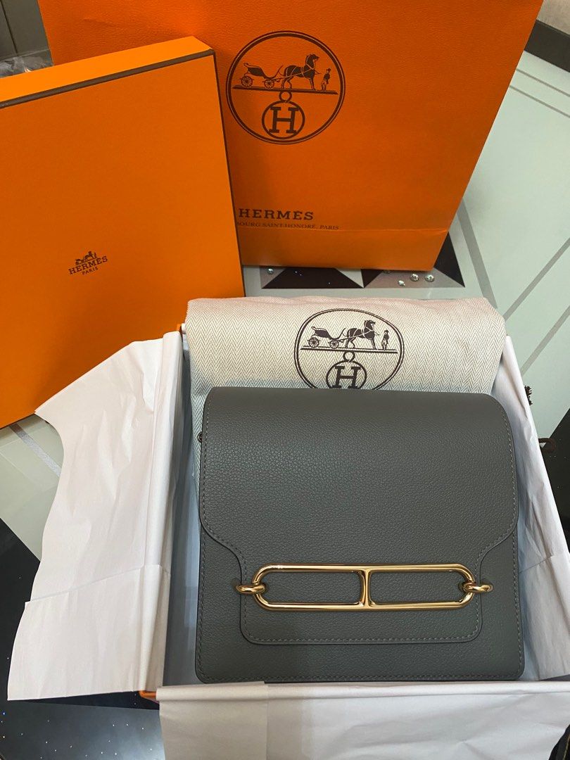 Hermes Mini Roulis , Evercolour Learher , OL Gris Meyer Colour , Stamp ...