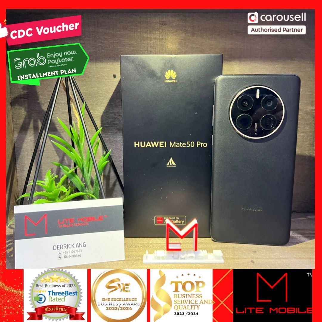 Huawei Mate 50 Pro 5G 256GB | 8GB Ram + 256GB | Kunlun Glass Edition #LM04 #3200, Mobile Phones ...