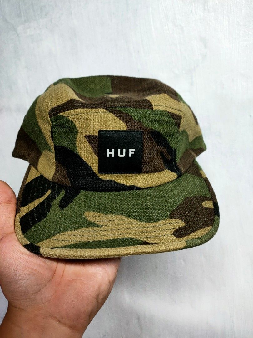 Huf camp hat 5panel, Men's Fashion, Watches & Accessories, Caps & Hats on Carousell