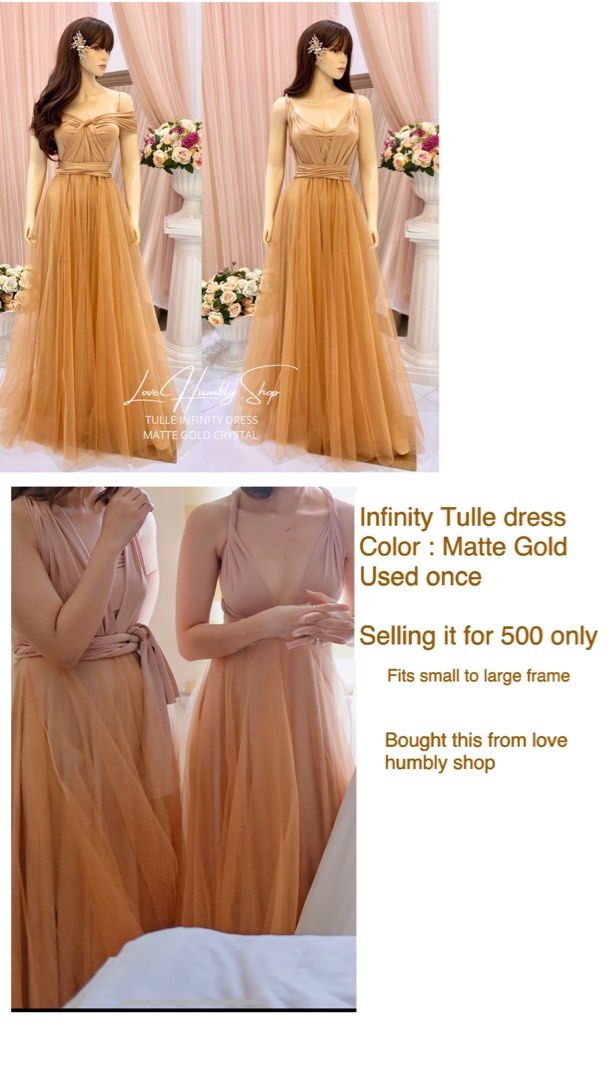 Infinity Gown with Tulle on Carousell