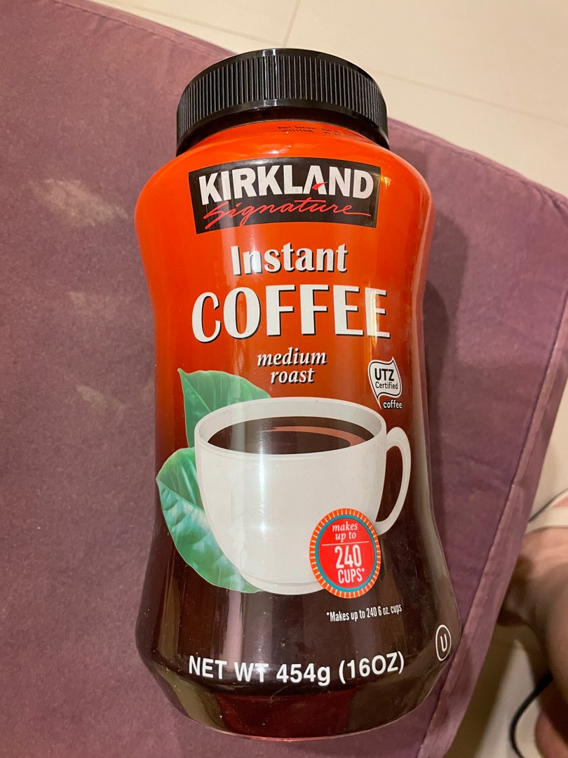 Kirkland instant coffee 16 oz 454g expiry date 11/2023 Big Size PREORDER, 嘢食 & 嘢飲, 飲料 - Carousell