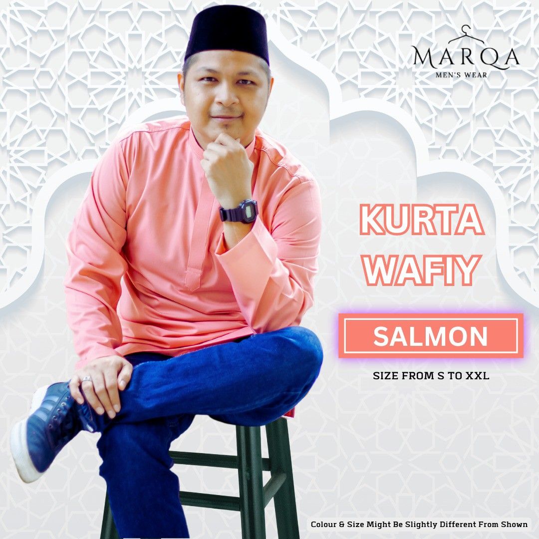 KURTA WAFIY, Men's Fashion, Muslim Wear, Baju Melayu on Carousell