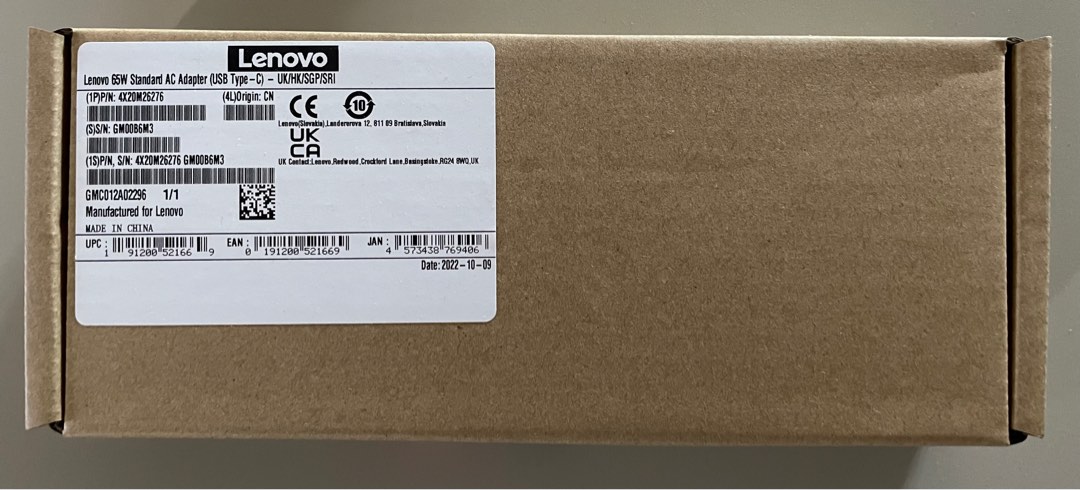 Lenovo W Standard Ac Adapter Usb Type C Computers Tech Parts Accessories Chargers On