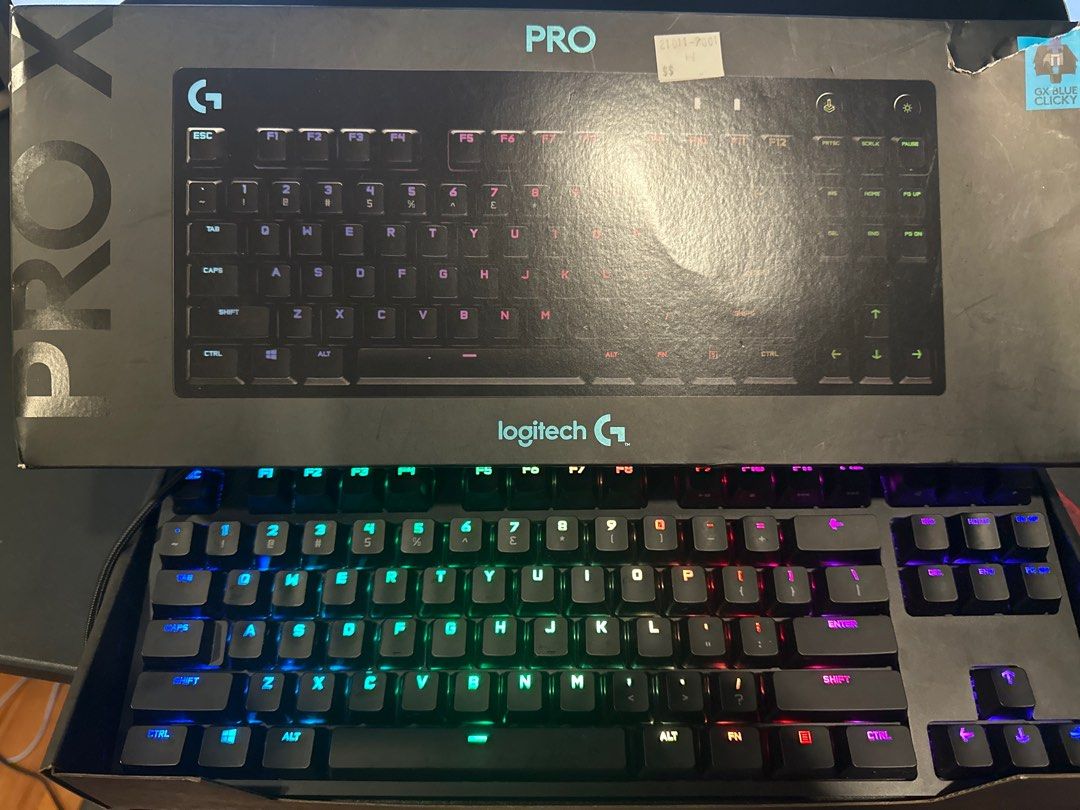 Logitech G Pro Mechanical RGB Keyboard (GX-Blue Clicky), Computers ...
