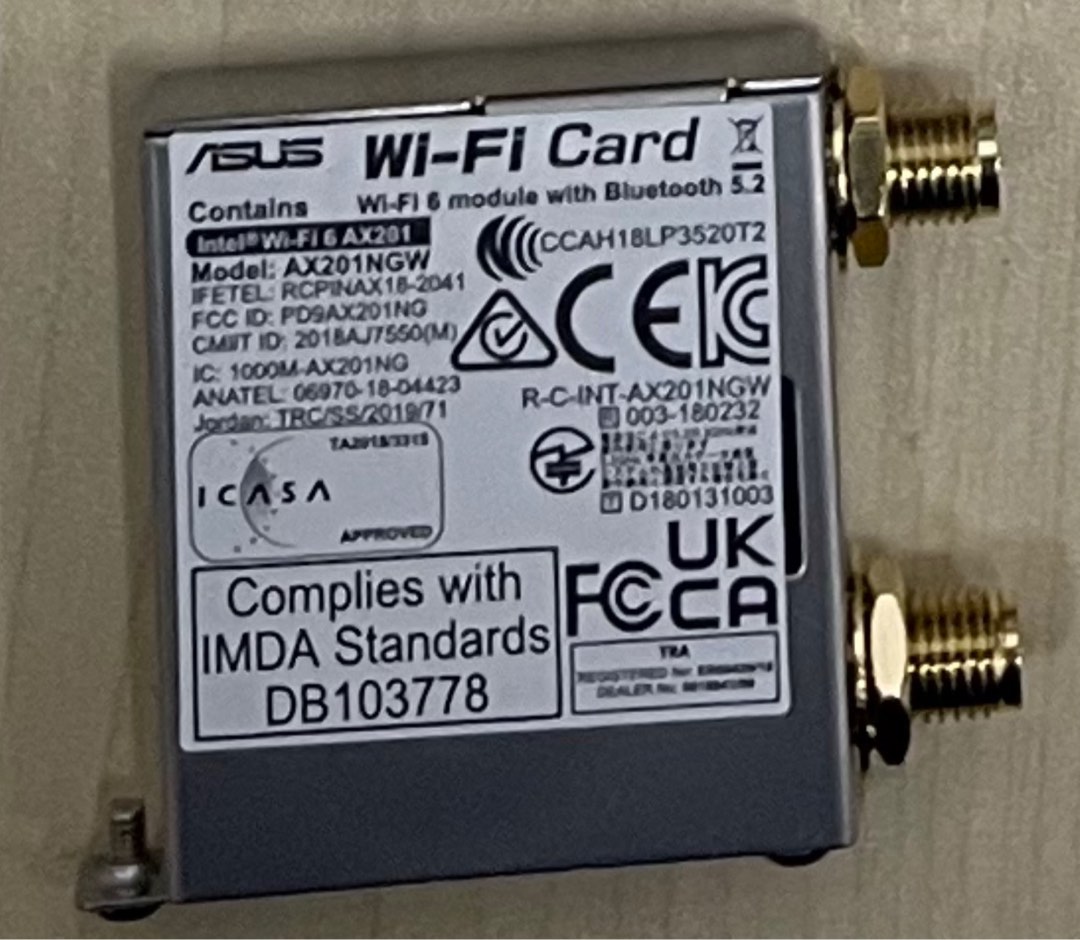 M.2 Intel Wifi 6 module with BT5.2, Computers & Tech, Parts ...